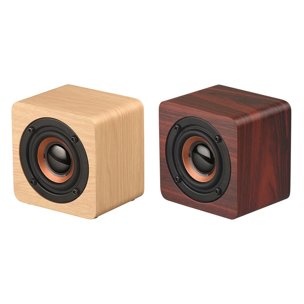 Q1 Mini Wooden Bluetooth Speaker Wireless Subwoofer Strong Bass ...