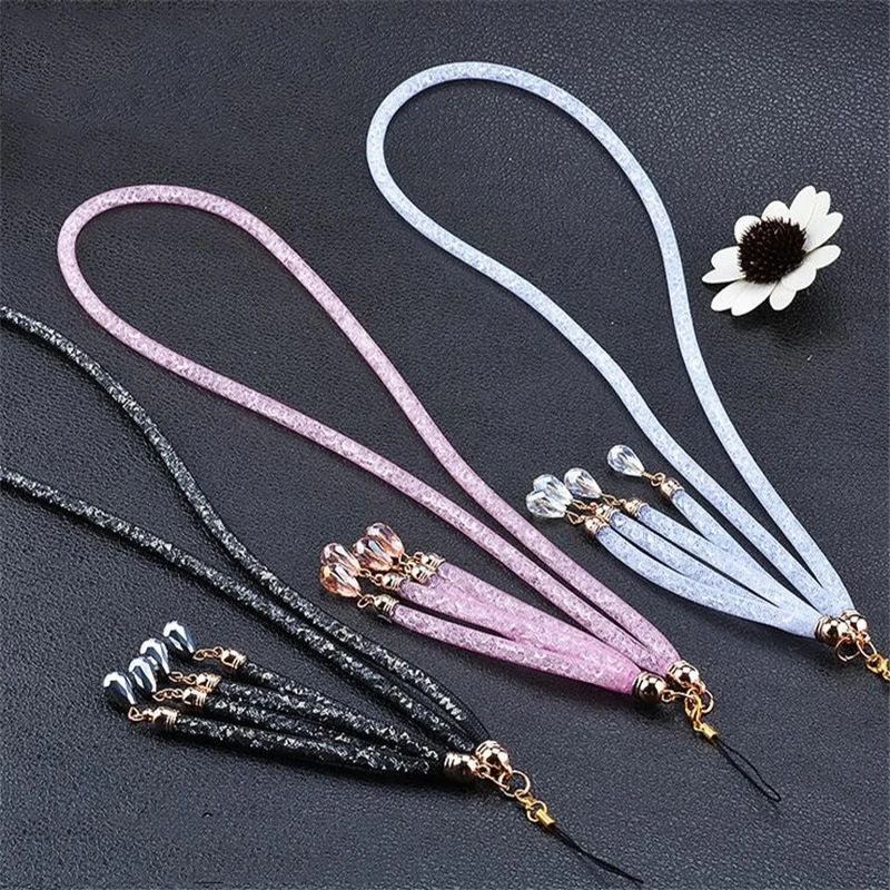 1PC BUFFLE Univiersal Crystal Mobile Phone Straps for Keys Cell Phone ...