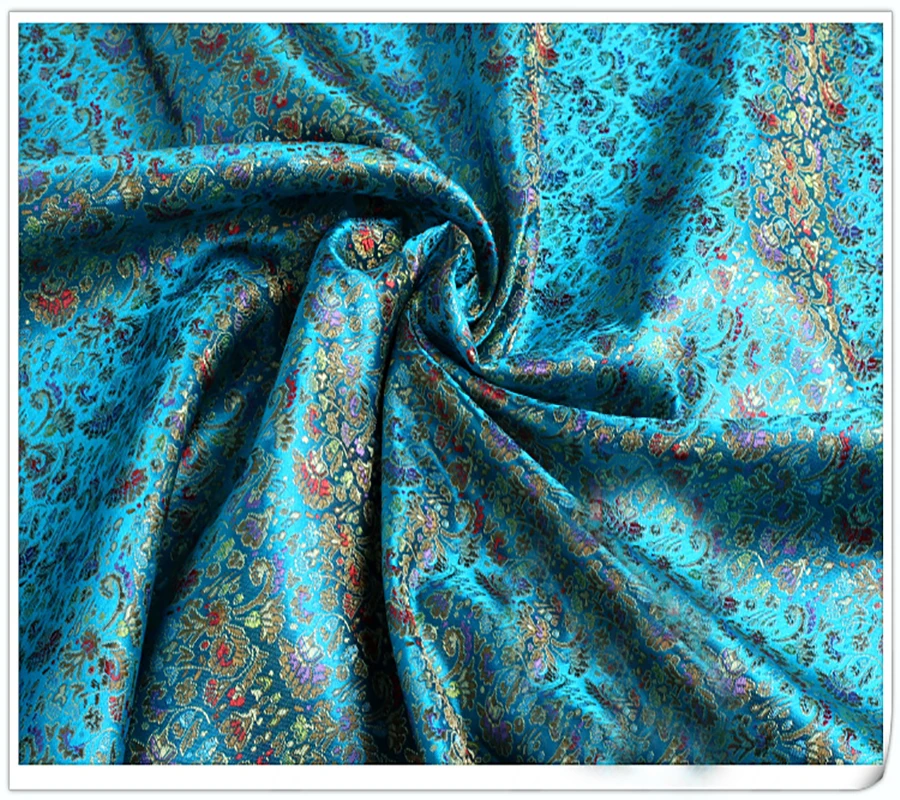 Tela de brocado Jacquard metálica importada de Francia de 100x90cm ...