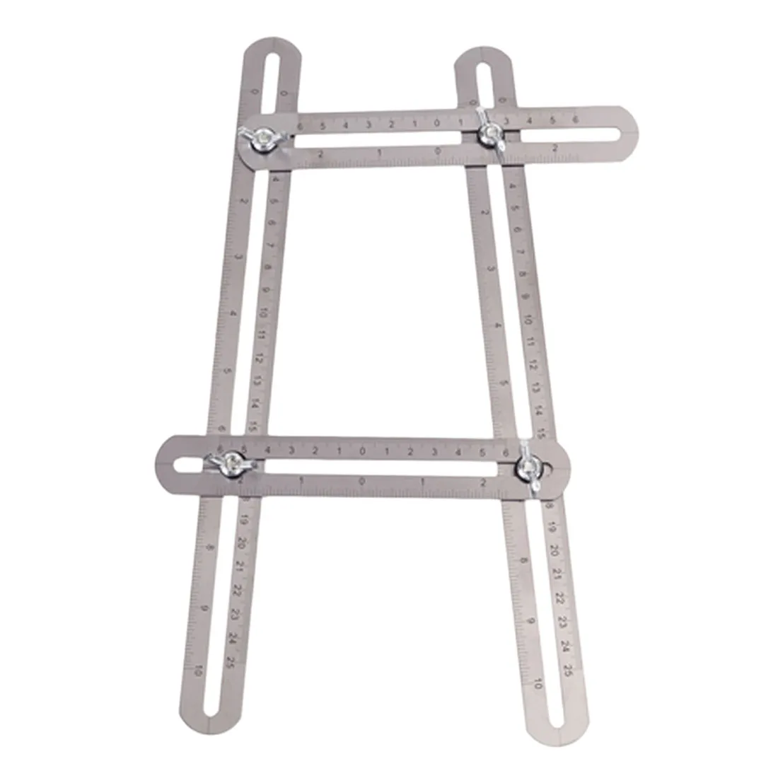 1pc 25cm Measuring Tool Multi function Adjustable Four Sided Folding ...