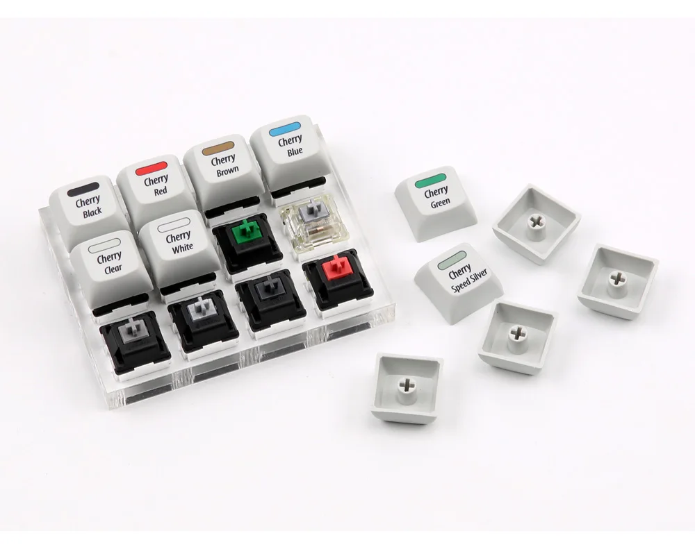 Cherry 12 переключатели тестер с XDA Dye-sub keycaps содержит Cherry mx ...