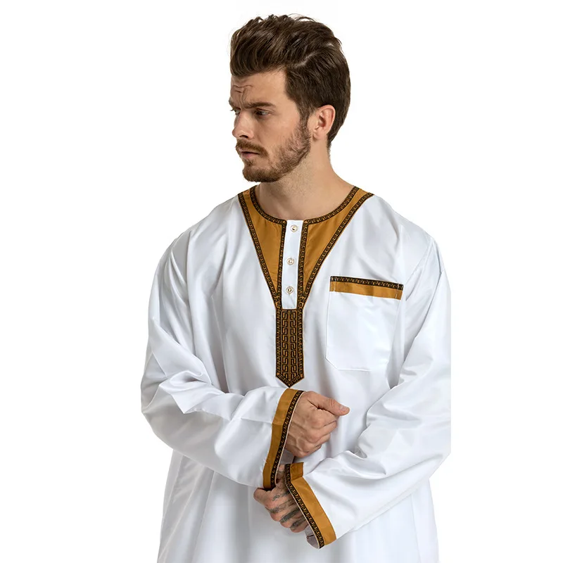 Men's Patterned Muslim Robe