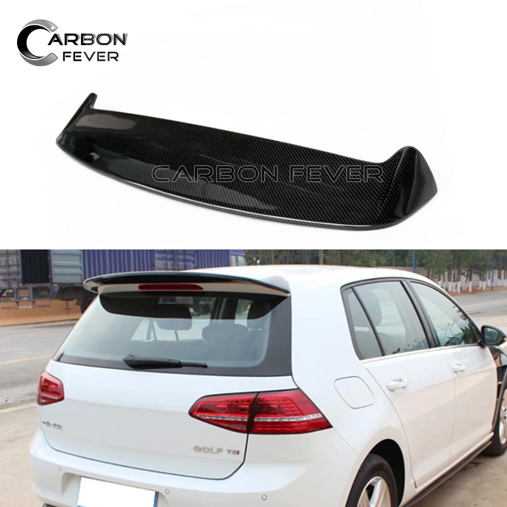 VW Carbon Fiber Rear Spoiler Wing For Volkswagen Golf MK7 5 Door ...