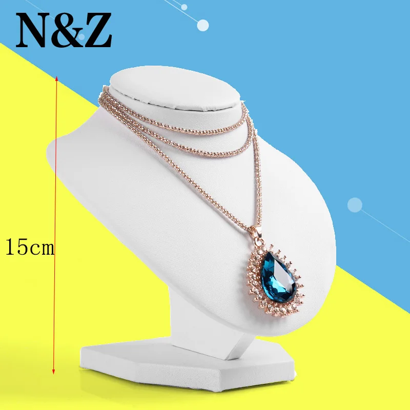 15*15CM High Quality Hot Necklace Bust Jewelry Pendant Chain PU Leather ...