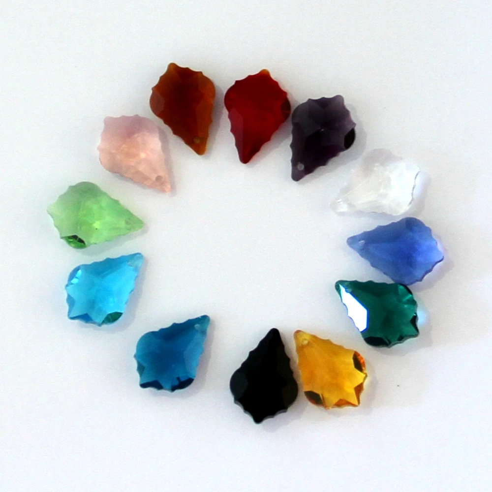 100 pcs/lot 22*13mm Mixed Color Cystal Hang Pendent For Wedding ...