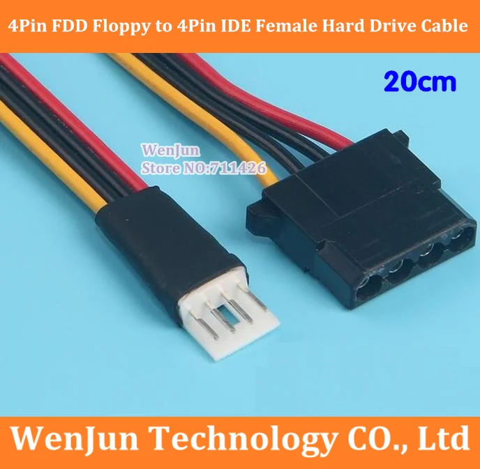 new-4Pin-FDD-Floppy-Male-to-4Pin-IDE-Adapter-Converter-Hard-Drive-Power ...