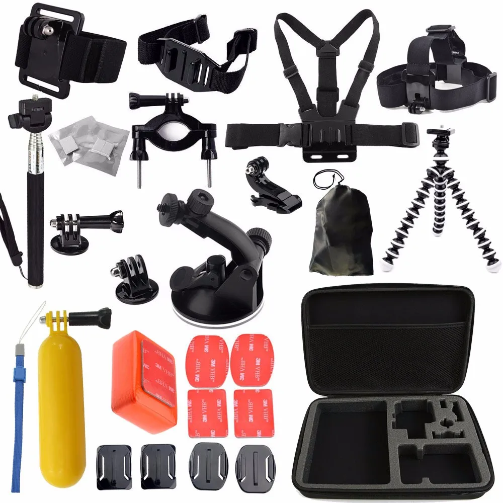 Gopro accessories set go pro kit mount for SJ4000 gopro hero 4 3 2 1 ...