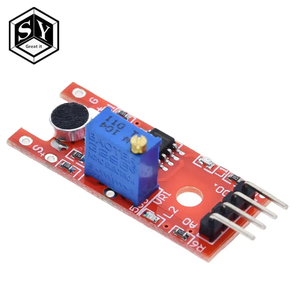 Módulo do sensor de som da voz do microfone para sensores analógicos KY ...