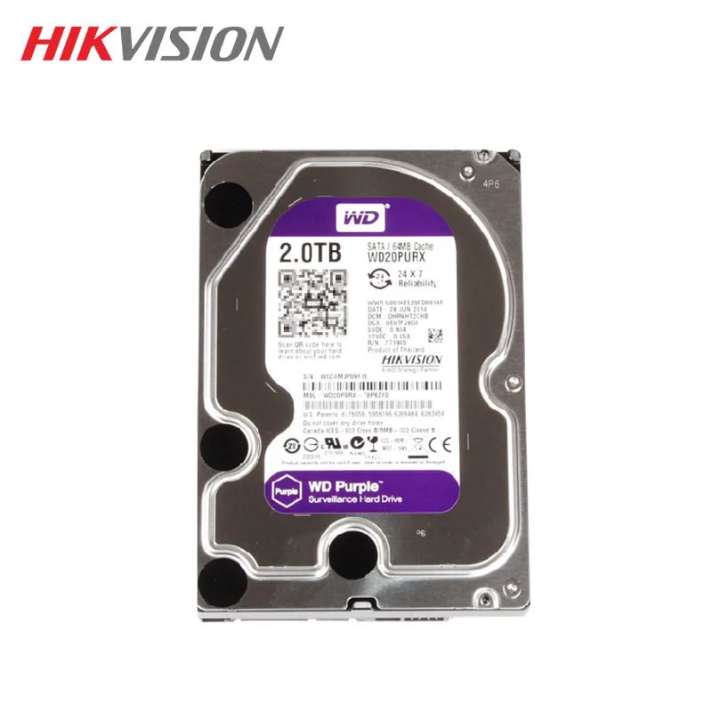 Western Digital WD Purple 2TB hdd NVR system sata 3.5 Surveillance ...