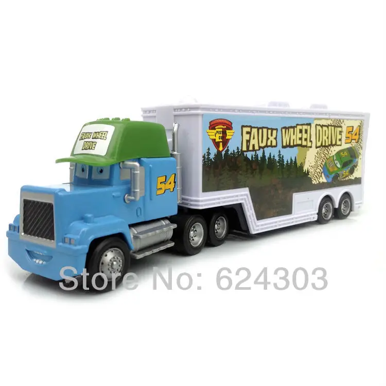 Pixar Cars 2 toys # 54 Faux Wheel Drive truck Hauler Diecast Metal toys ...