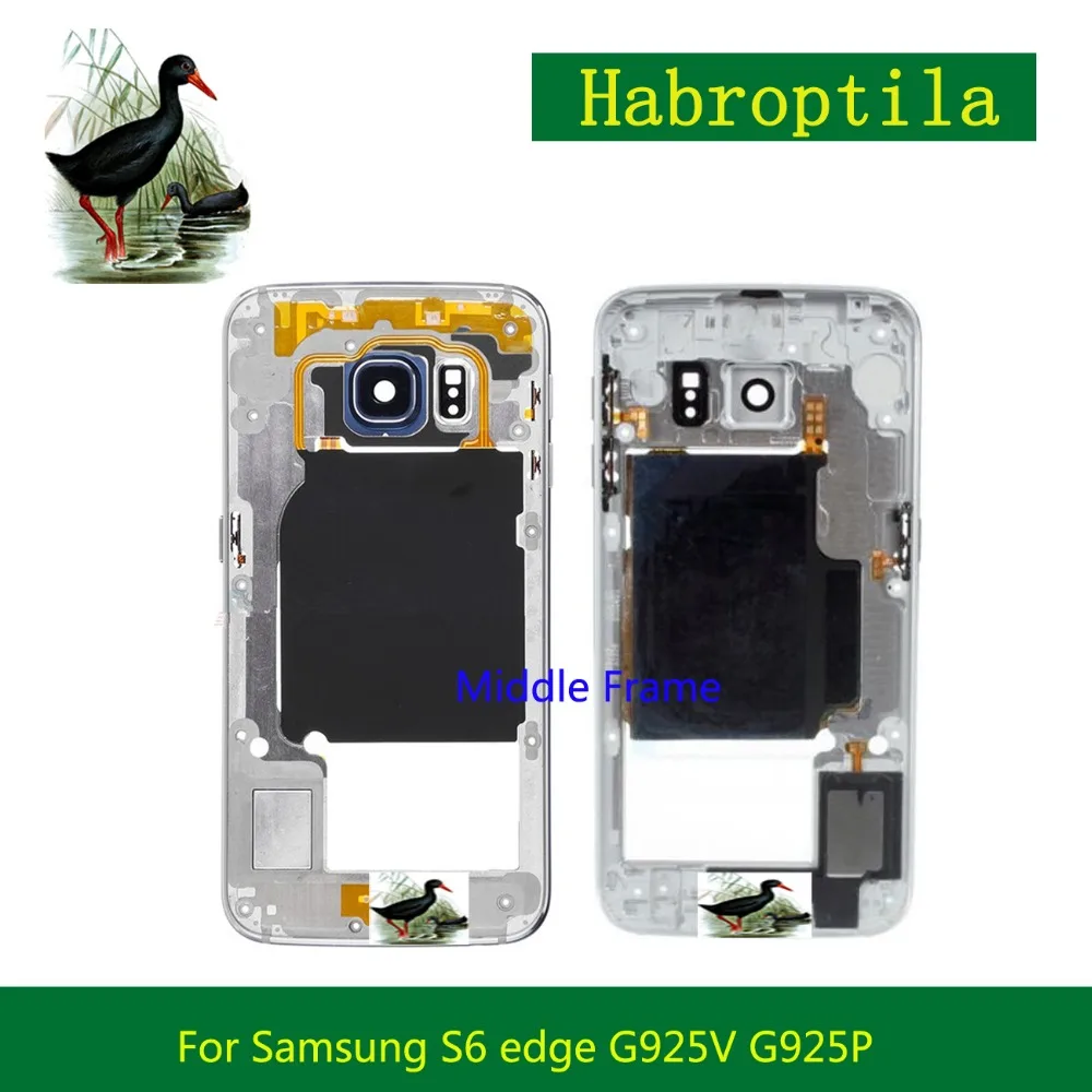 لسامسونج غالاكسي s6 حافة G925V G925P الأوسط الإطار الأوسط الإسكان ...