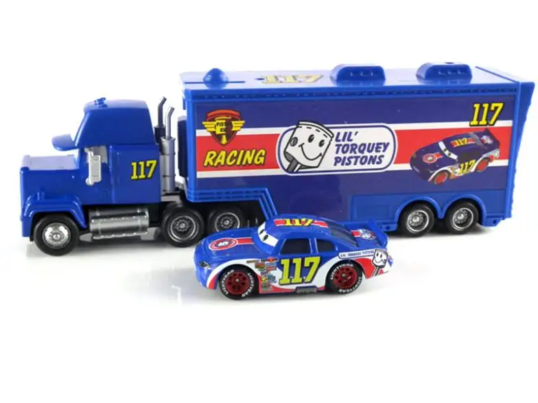 100% Original CARS 2 No.117 Mack & Lil' Torquey Piston 1:55 Diecast ...