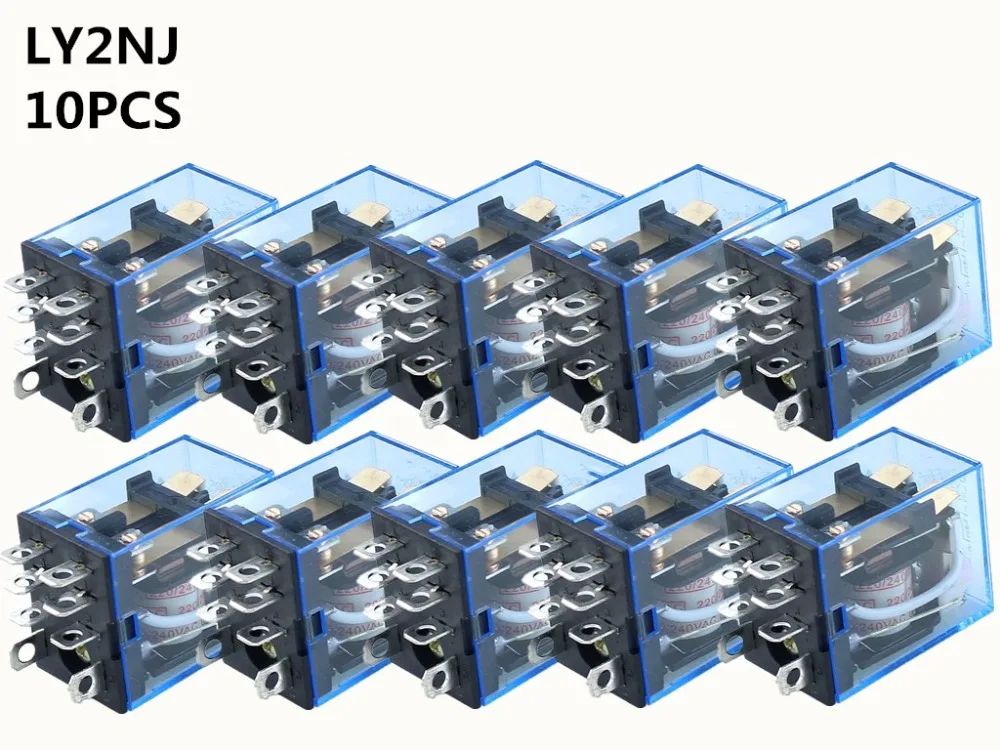5pcs OMROM LY2NJ DC 12V Smal Relays 10A 8PIN Coil DPDT General Purpose ...