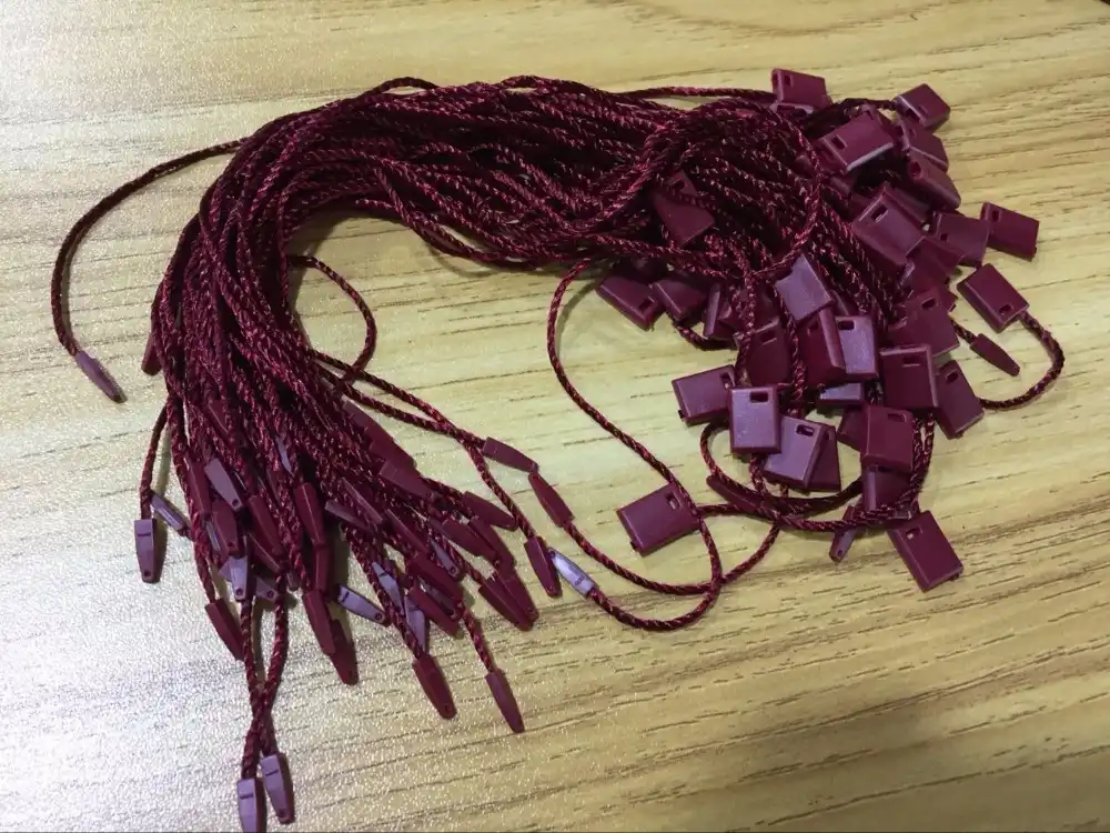 white hang tag seal/ hang tag cord / hangtag string /hangtag seal ...