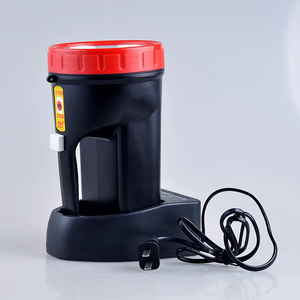 Brightest LED handheld spotlight high power 50W rechargeable search ...