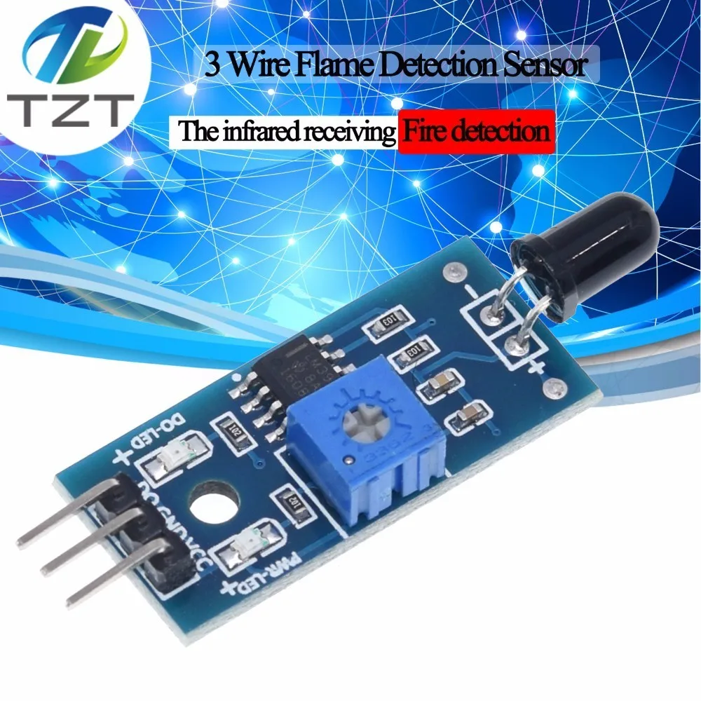 Buy Lm393 3 Pin Ir Flame Detection Sensor Module Fire