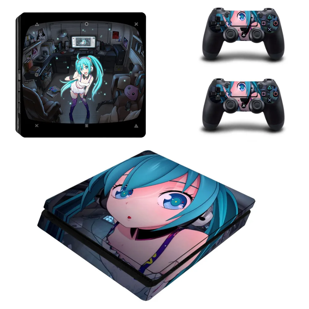Hatsune Miku PS4 Slim Skin Sticker Anime Console Decal - ConsoleSkins.co