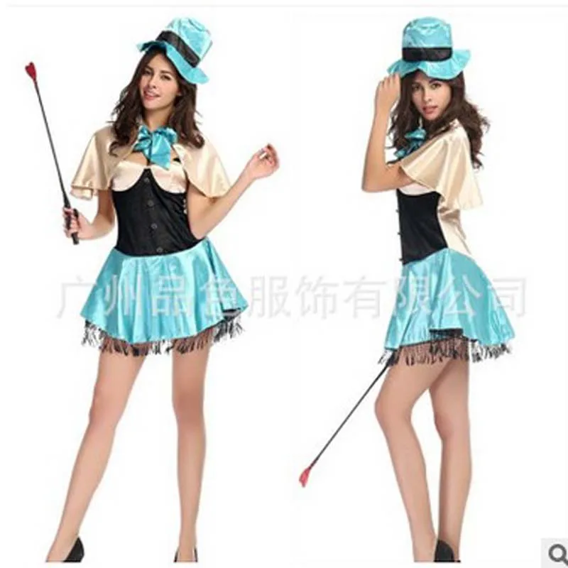 Disfraces Sexy Woman Magician Cosplay Halloween circus Costumes Stage ...