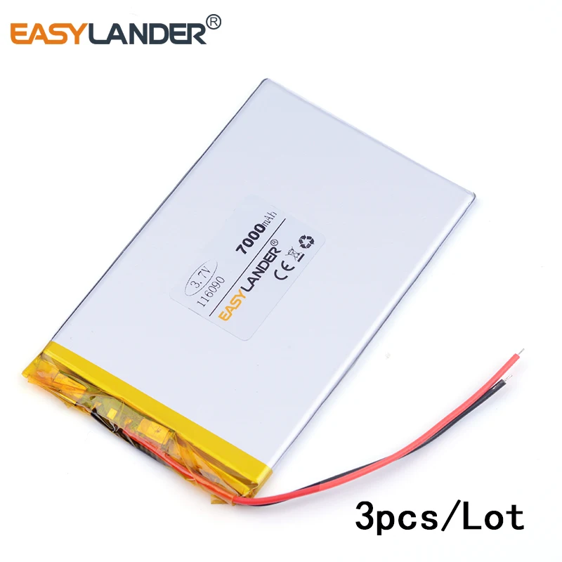 3 pçs/lote 3.7v Li bateria de polímero de íon de lítio bateria ...