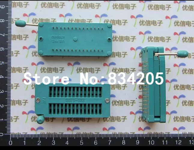 Free shipping 28P locking IC socket Chip base wide narrow body ...