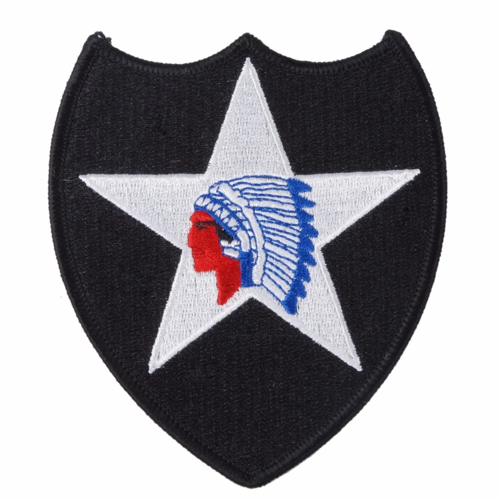 WW2 U.S. US ARMY INDIAN DIVISION ON FIVE POINT STAR INFANTRY PATCH ...
