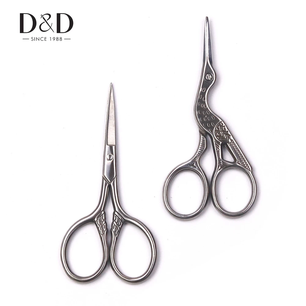 2Pcs Stainless Steel Vintage Scissors Cross Stitch Tailor Scissor for ...