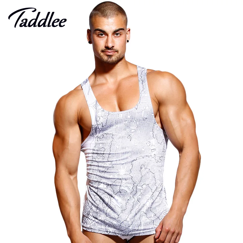Taddlee Brand Men's Tank Top T shirts polyester Sleeveless Undershirts ...