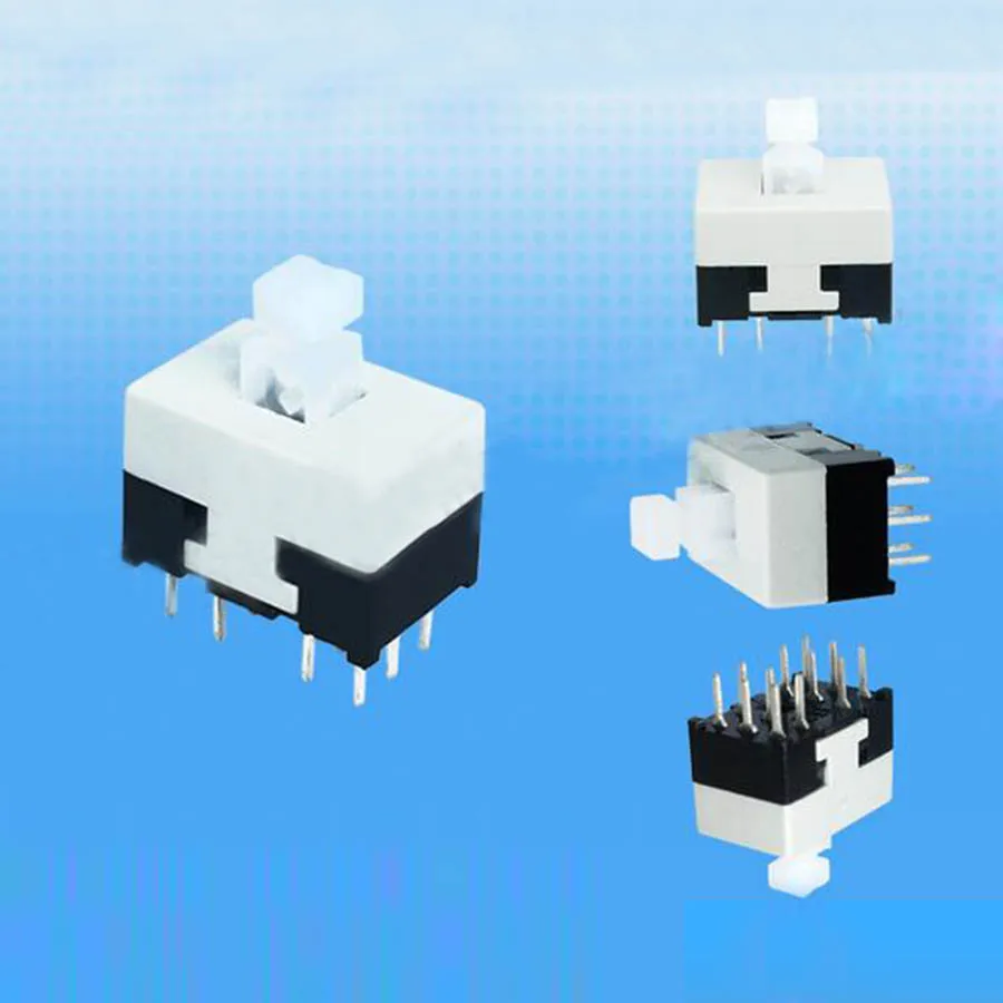 20pcs Multifunctional mini switch 12 pins switch 8.5*13mm self locking ...