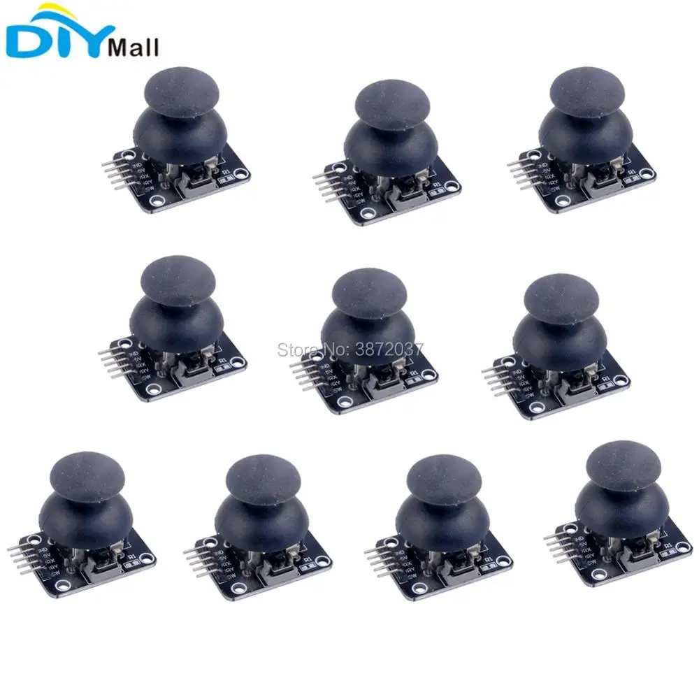10pcs-lot-5pin-Joystick-Double-Axis-Sensor-Breakout-Game-Controller ...