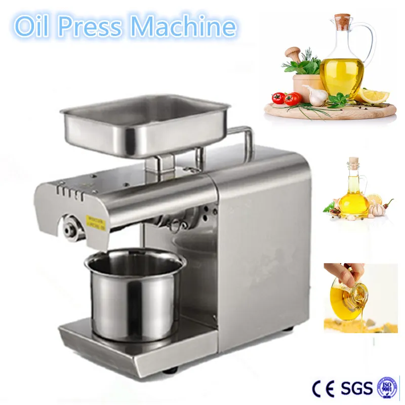 350w Stainless Steel Automatic Small Seed Oil Extraction Machine, Cold ...