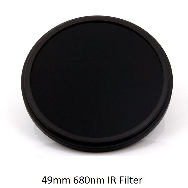 49mm IR 680nm Infrared Optical Grade Glass R68 Filter for Camera Lens ...