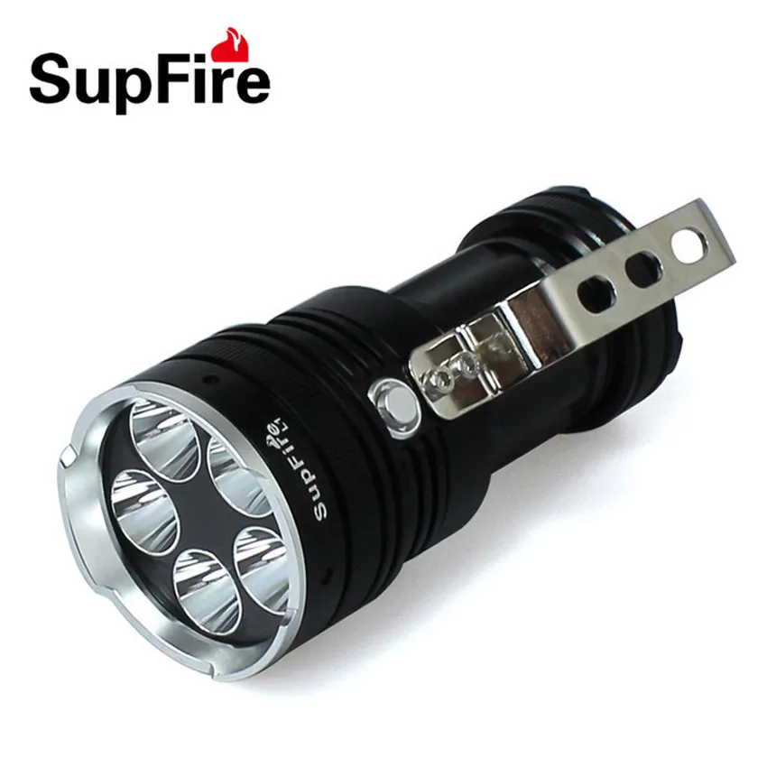 5 LED FLashlight Waterproof High Power Hunting Fishing Torch 3800 ...