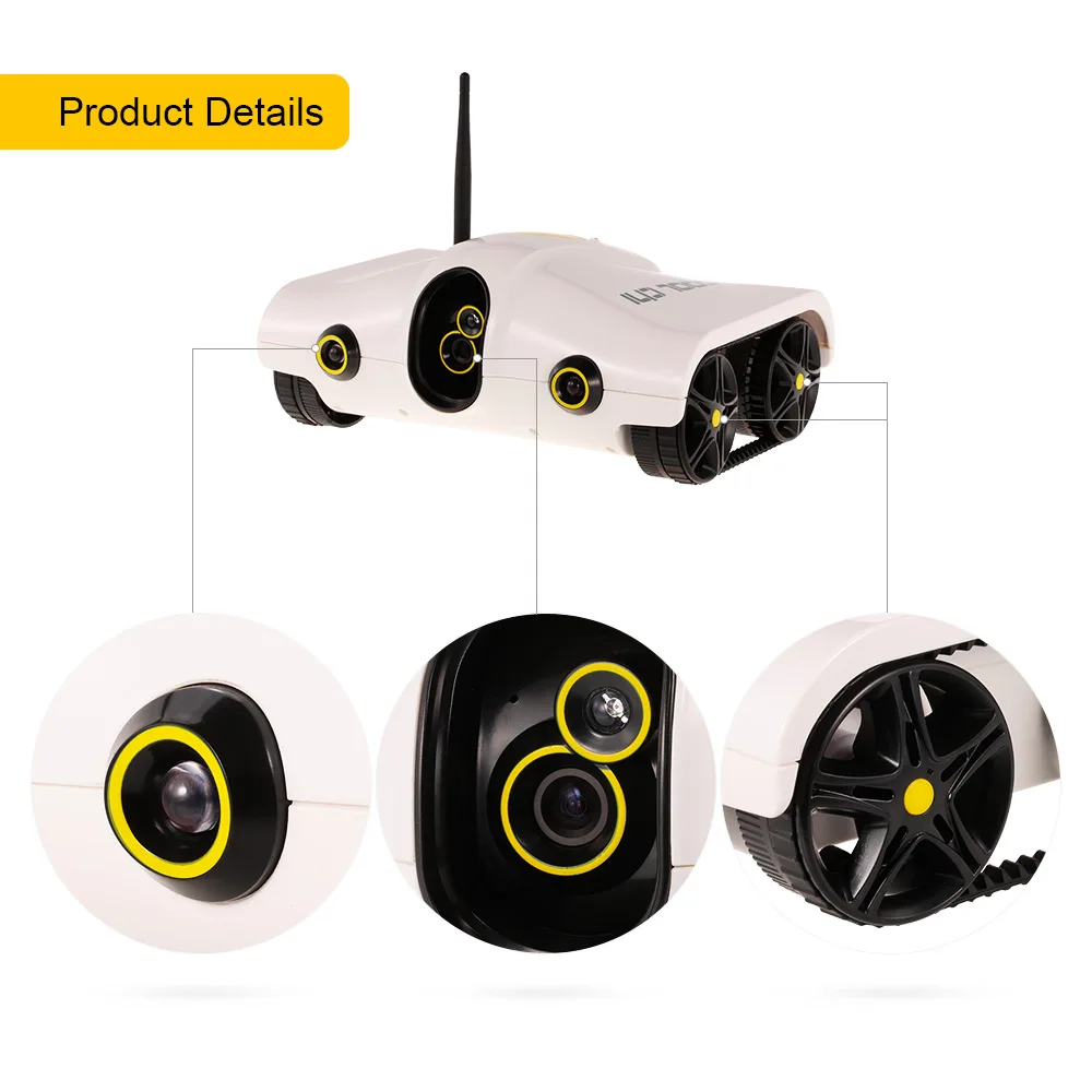 001 смартфон Wifi управление светодиодная камера rc Танк Monicar для ...