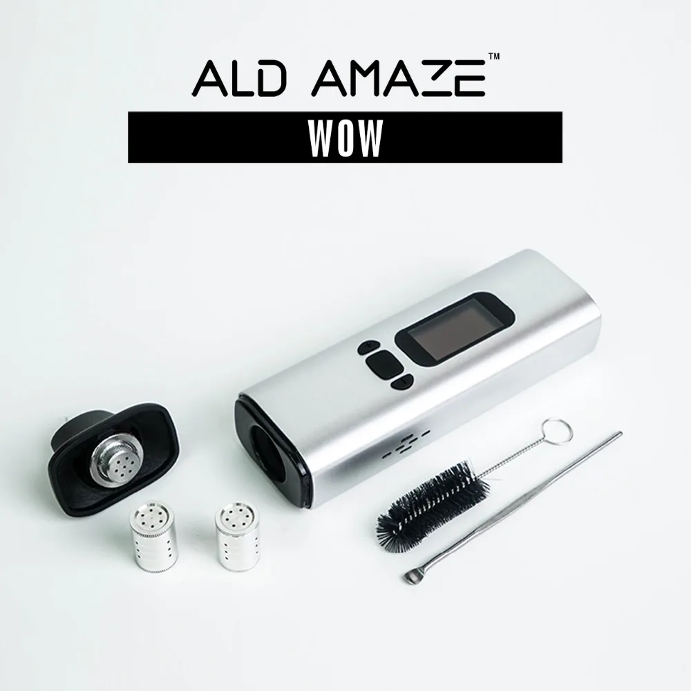 ALD AMAZE WOW Dry Herb Vaporizer Kit Smoke Herbal Electronic Cigarette ...
