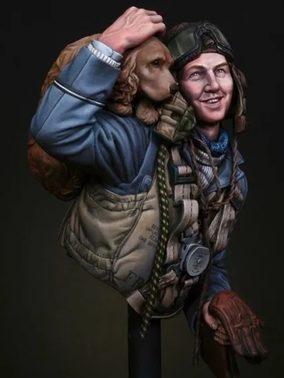 1/10 Scale Models WW2 British royal air force pilots resin bust Free ...