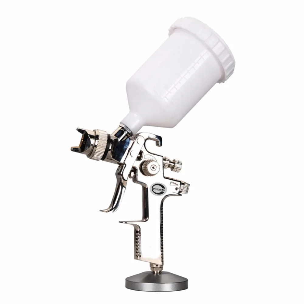 ST 98 Pneumatic Gravity Feed Silver Spray Gun with Plastic Cup ...