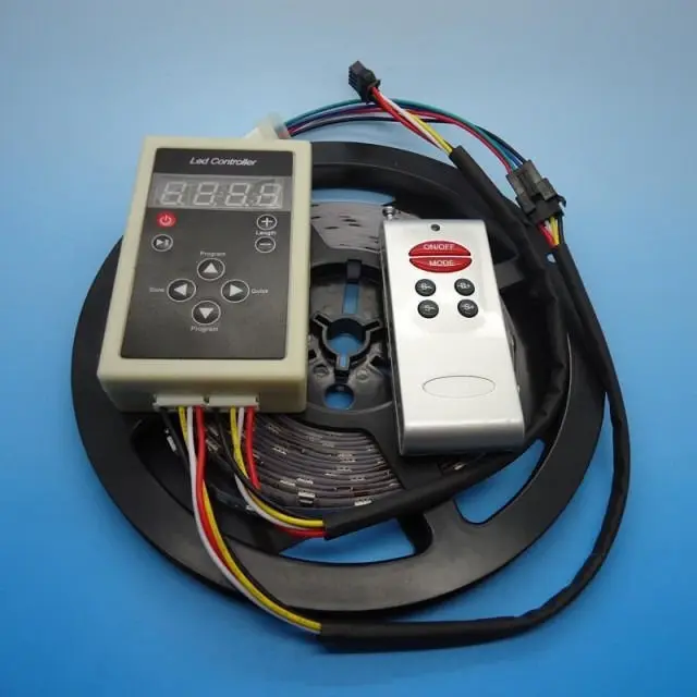 5M 6803 94 133 Change 5050 RGB Dream Color LED Strip & 133 Change RF ...