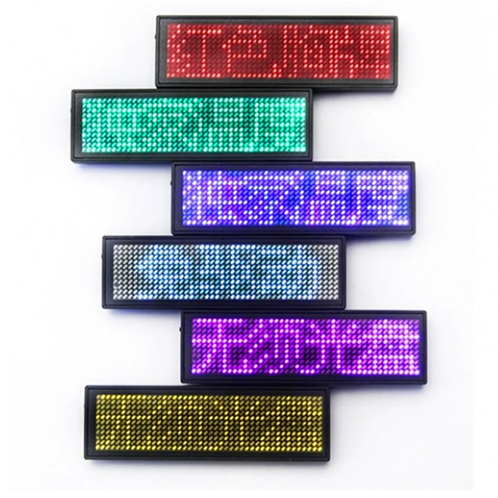 Aliexpress.com : Buy NEW LED Name Badge with Magnet and Pin + Scrolling ...
