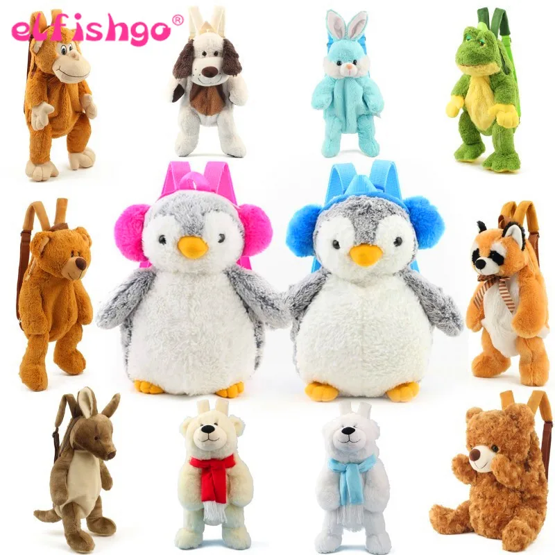 Animal Plush Backpack Cute Bear Plush Rabbit Backpack Stuffed Plush ...
