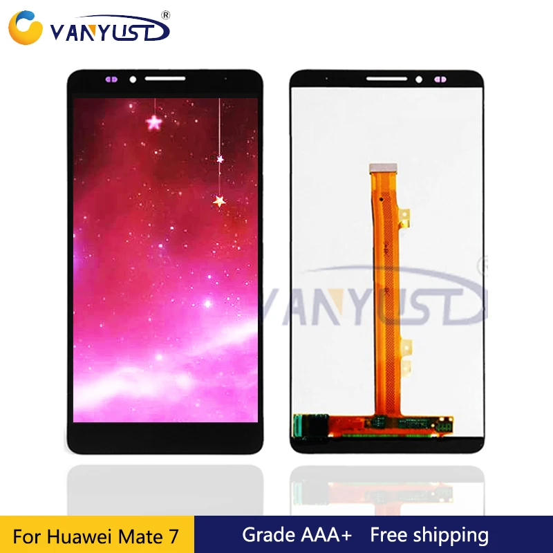 100% Tested LCD Screen Touch Digitizer Assembly For Huawei Mate7 Mate 7 ...