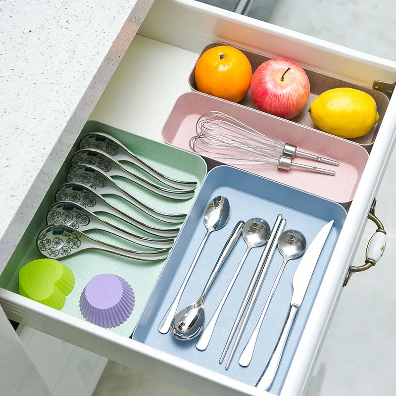 Snack Box Fall Weizen Stroh Aufbewahrungsbox Schublade Finishing Box Küchenutensilien Speicher ...