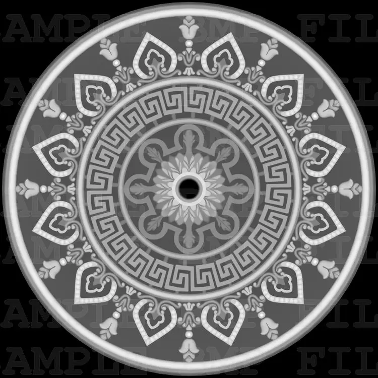 rosette 3d model for cnc in BMP file format Picture STL_4025_bmp|3d ...