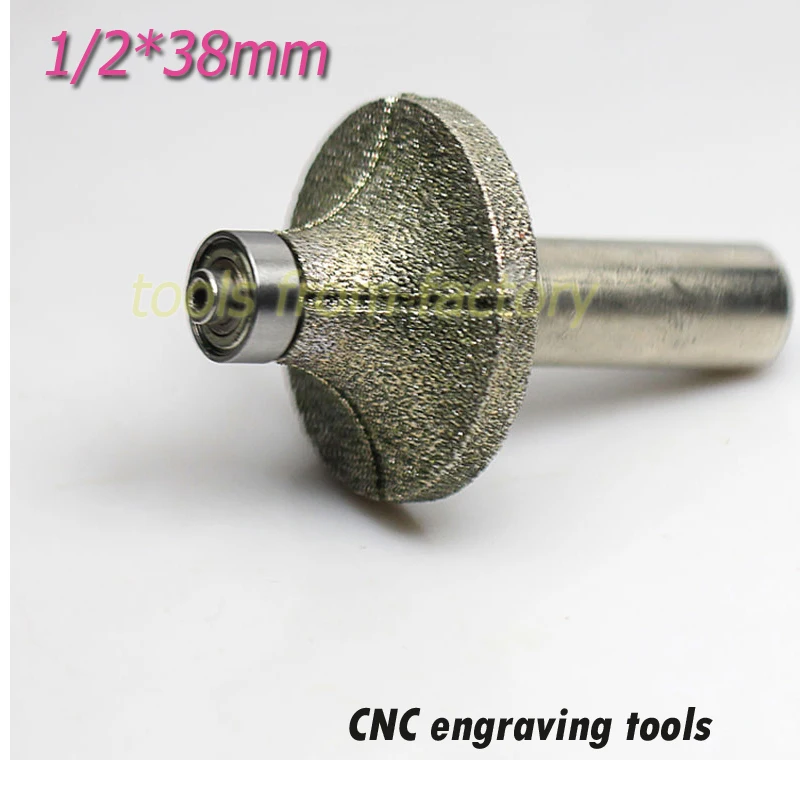 1pc CNC engraving bits Diamond Sand milling cutter on cutting trimming ...