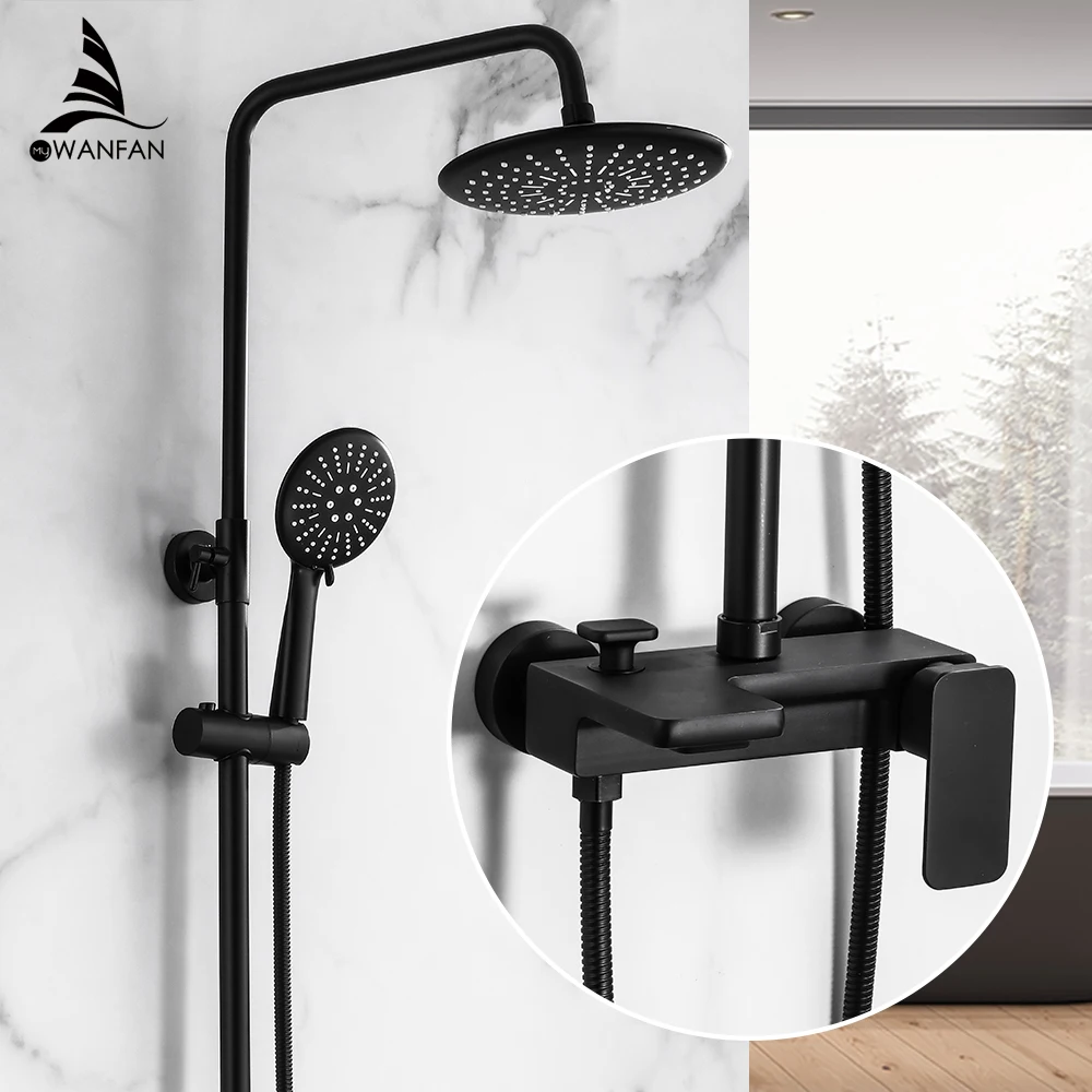 Shower Faucets Brass ORB Bathtub Faucet Round Tube Single Handle Top ...