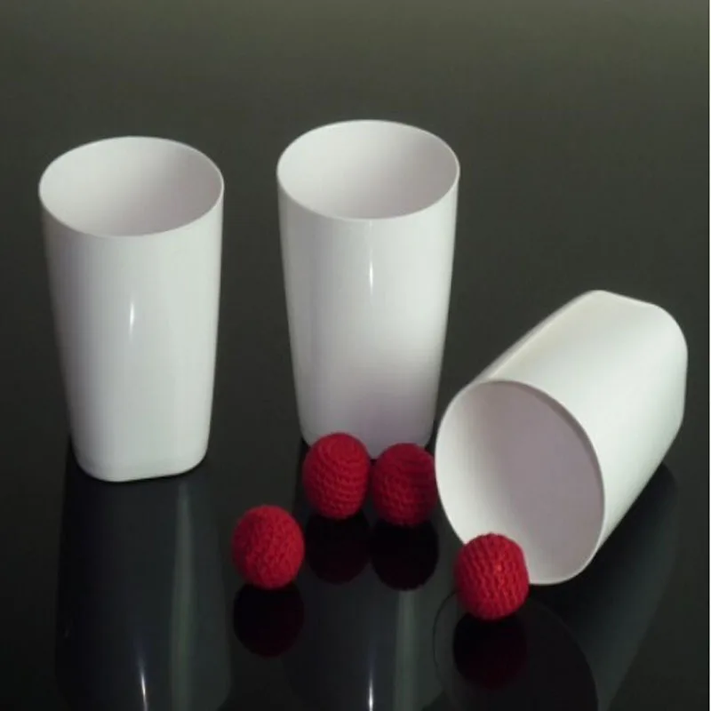 Three Cups And Three Balls (porcelain White,plastic) - Magic Trick ...