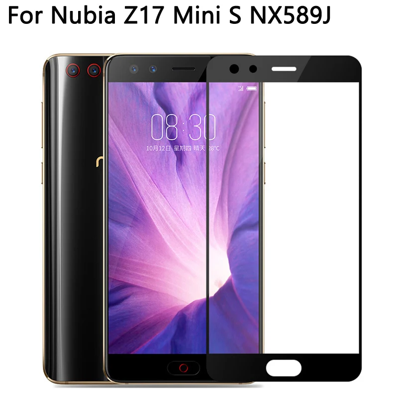 1 шт. ультра-тонкий полная защита экрана закаленное стекло для Нубия Z17 MiniS мини S NX589J ...