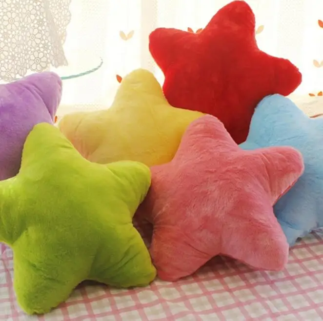 6 Colors Star Plush Toys Kid Stuffed Pillow Soft Cushion 40cm Wedding ...