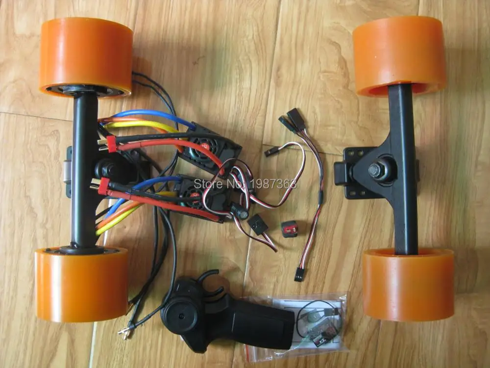 1500W Electric Skateboard DIY kit Dual Hub Motor + 2x ESC + 1x Mini ...