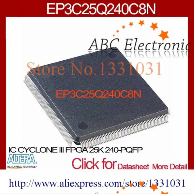 EP3C25Q240C8N IC CYCLONE III FPGA 25K 240 PQFP EP3C25Q240C8N 240 ...