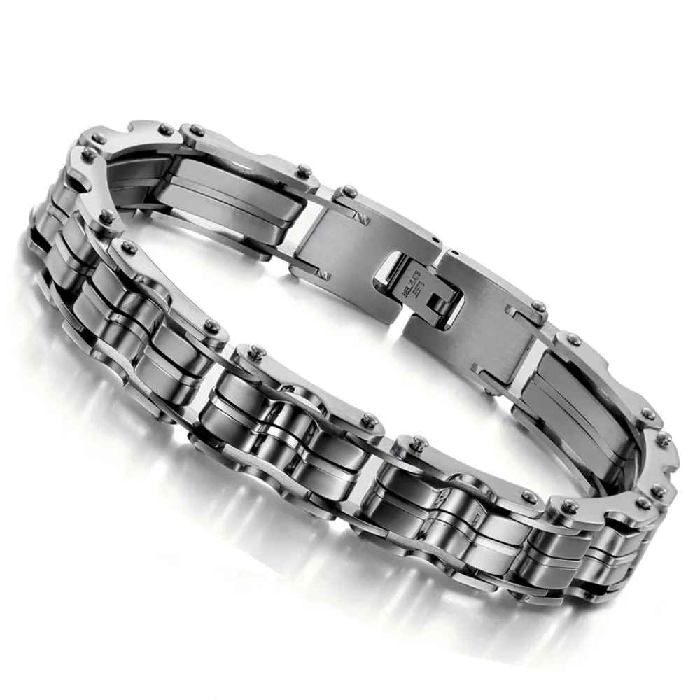 Personality stainless steel bracelet men jewelry new fashion mens ...